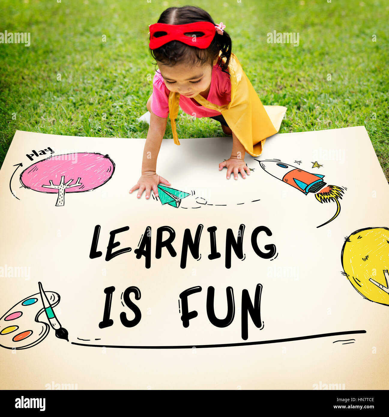 Children Imagination Learning Icon Concept Stock Photo - Alamy