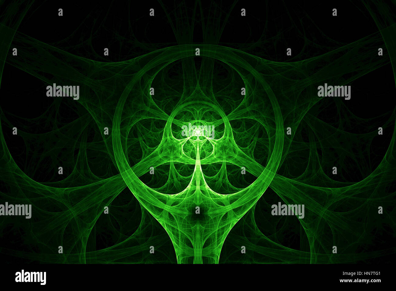 Green circular spike shape design. Abstract background. Isolated on ...