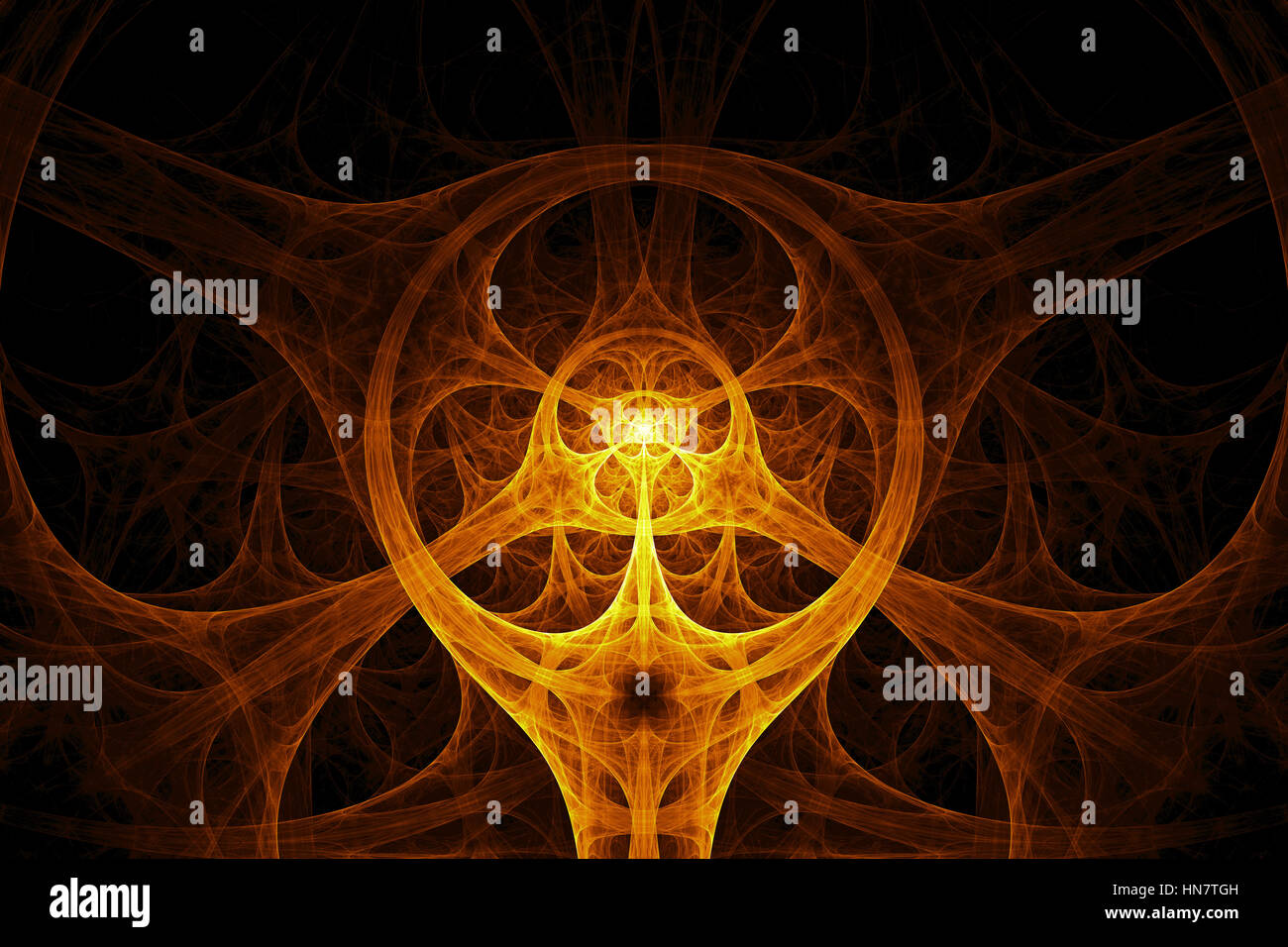 Rusty red yellow circular spike shape design. Abstract background ...