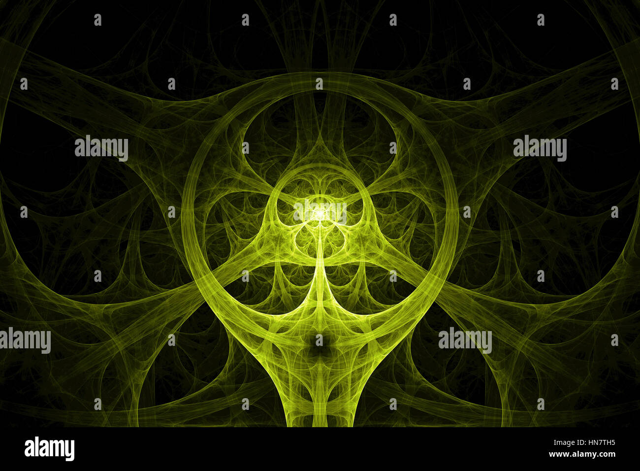 Yellow circular spike shape design. Abstract background. Isolated on ...