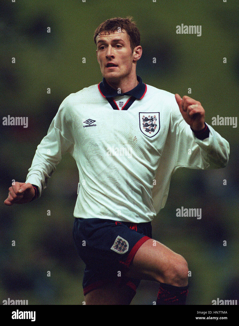 CHRIS SUTTON ENGLAND & BLACKBURN ROVERS FC 14 December 1994 Stock Photo ...