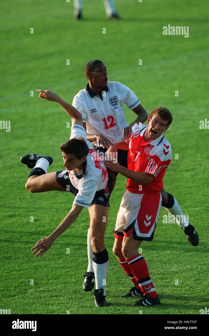 ENGLAND V DENMARK EUROPEAN CHAMPIONSHIPS SWEDEN 11 January 1994 Stock ...