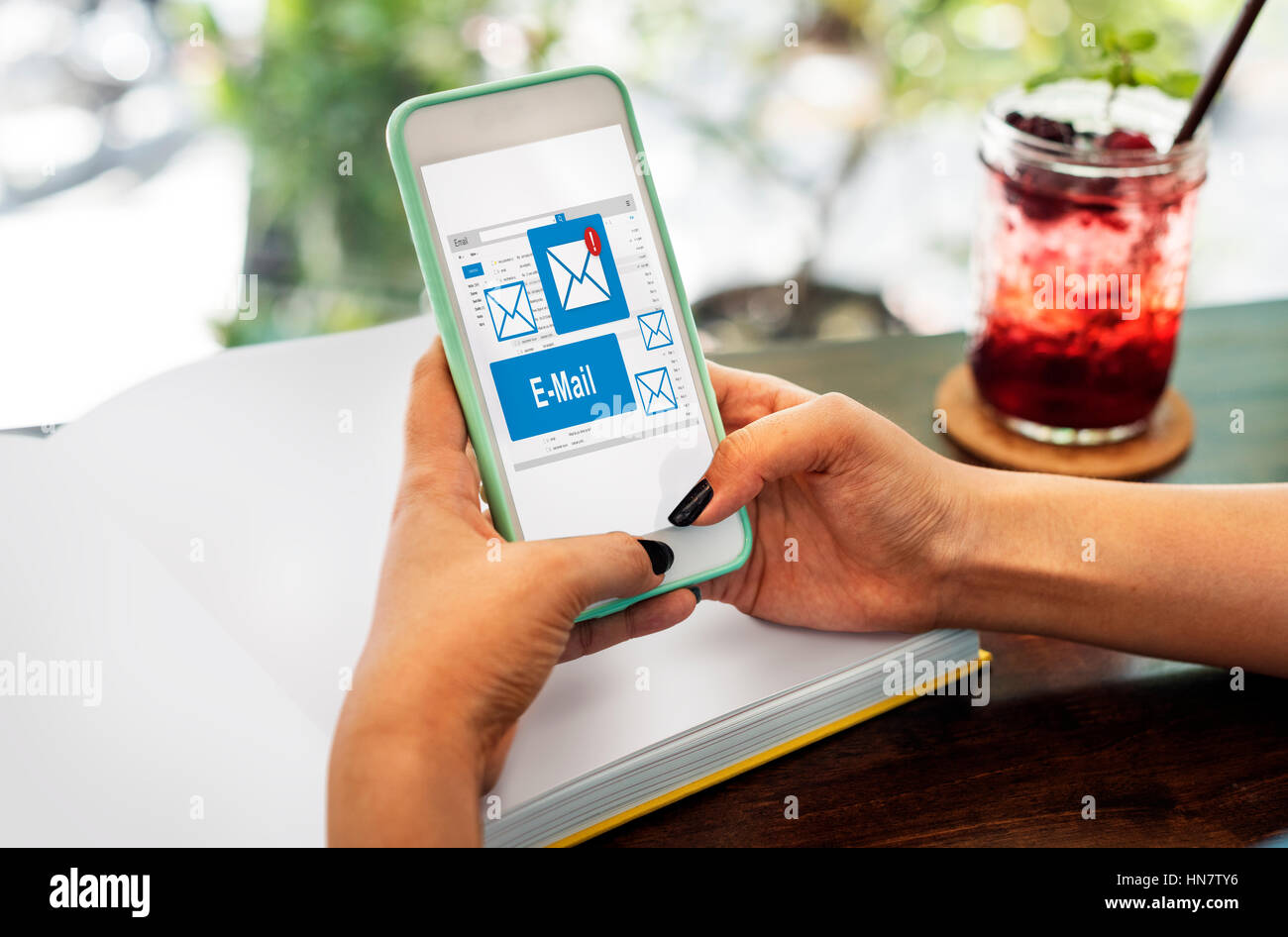 E-mail Communication Data Internet Message Concept Stock Photo - Alamy