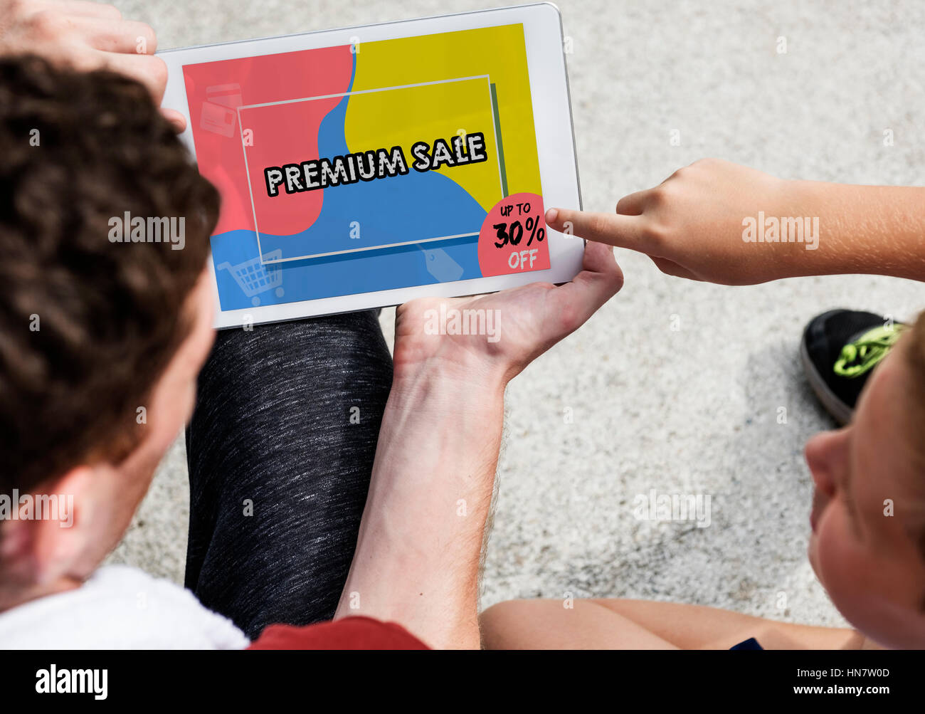 Online shopping promotion sale interface Stock Photo - Alamy