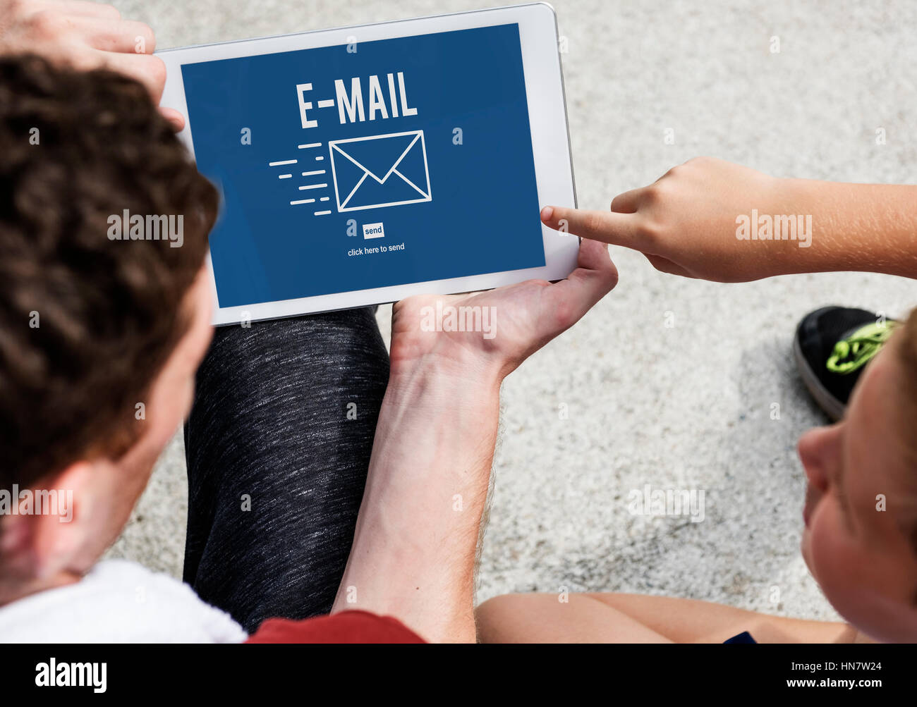 E-mail Communication Data Internet Message Concept Stock Photo - Alamy