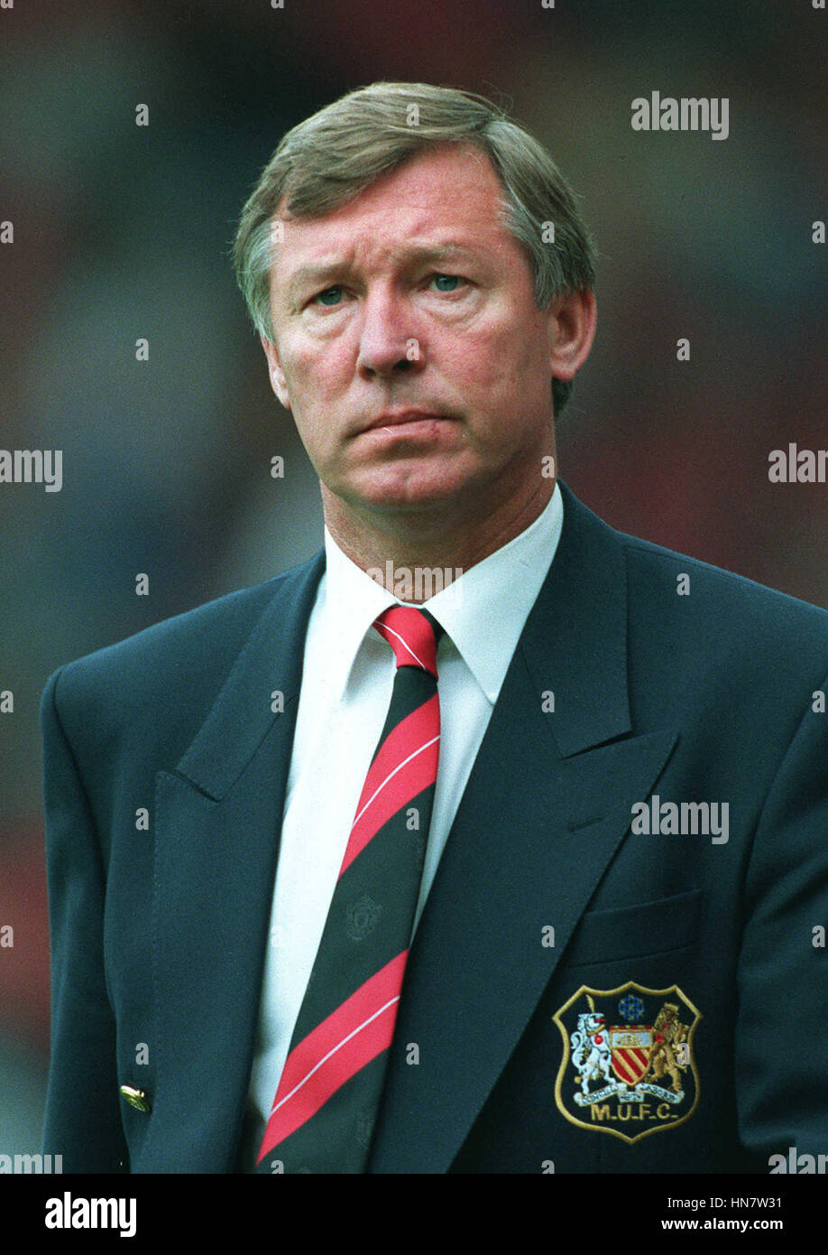 ALEX FERGUSON MANCHESTER UNITED FC MANAGER 22 August 1994 Stock Photo ...