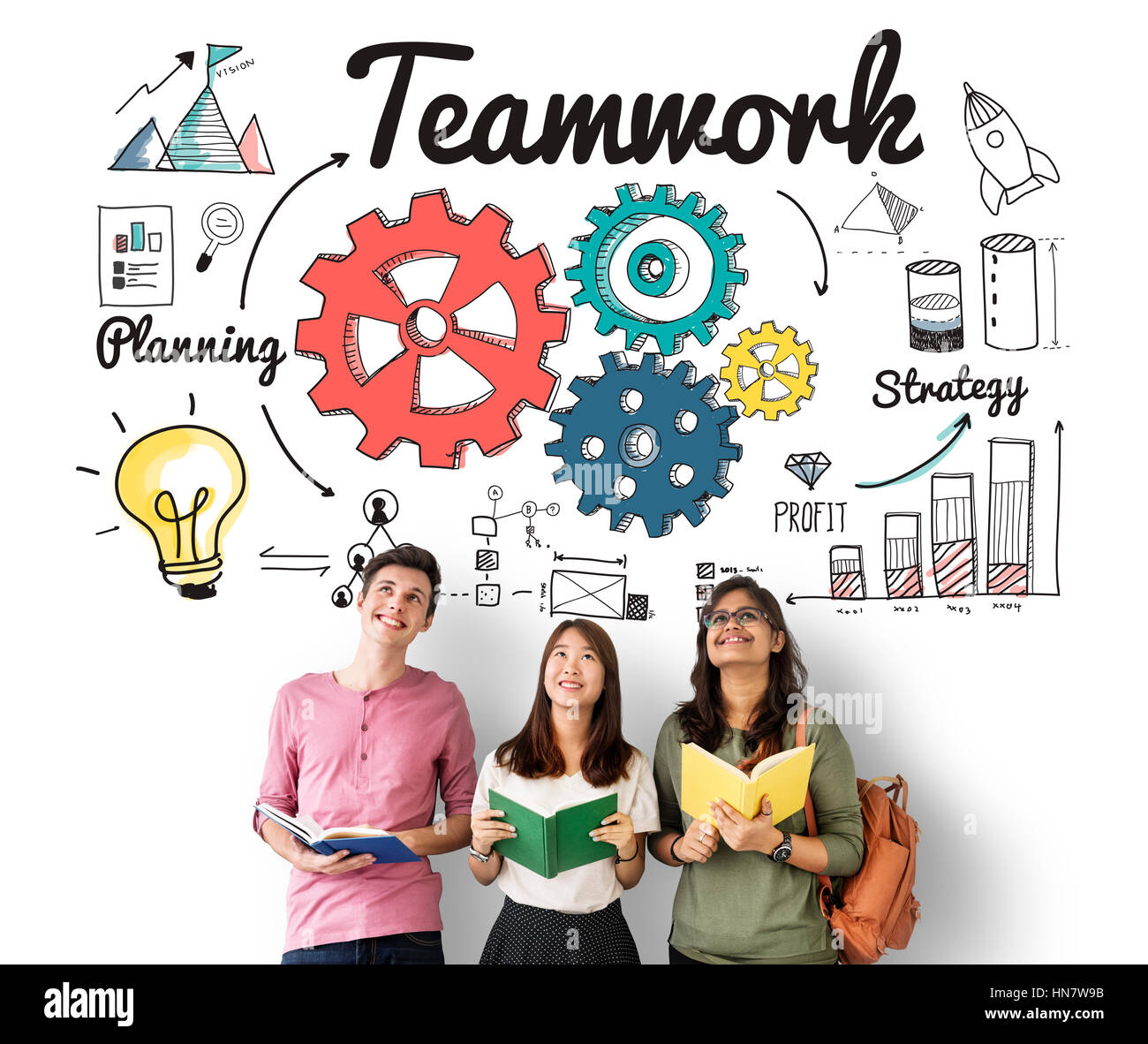 Teenagers community work multiethnic hi-res stock photography and ...