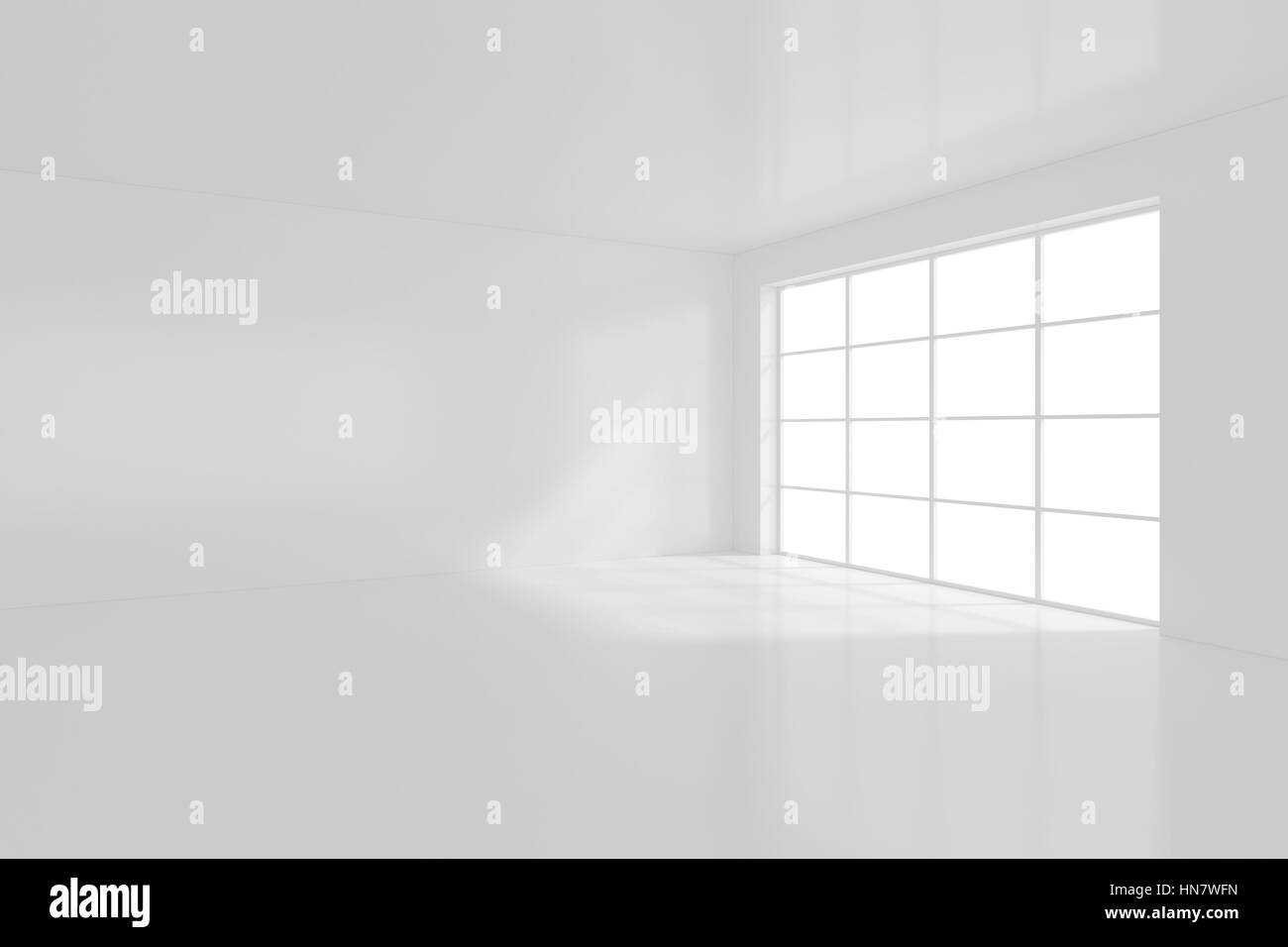 Empty room with window loft concept hi-res stock photography and images ...