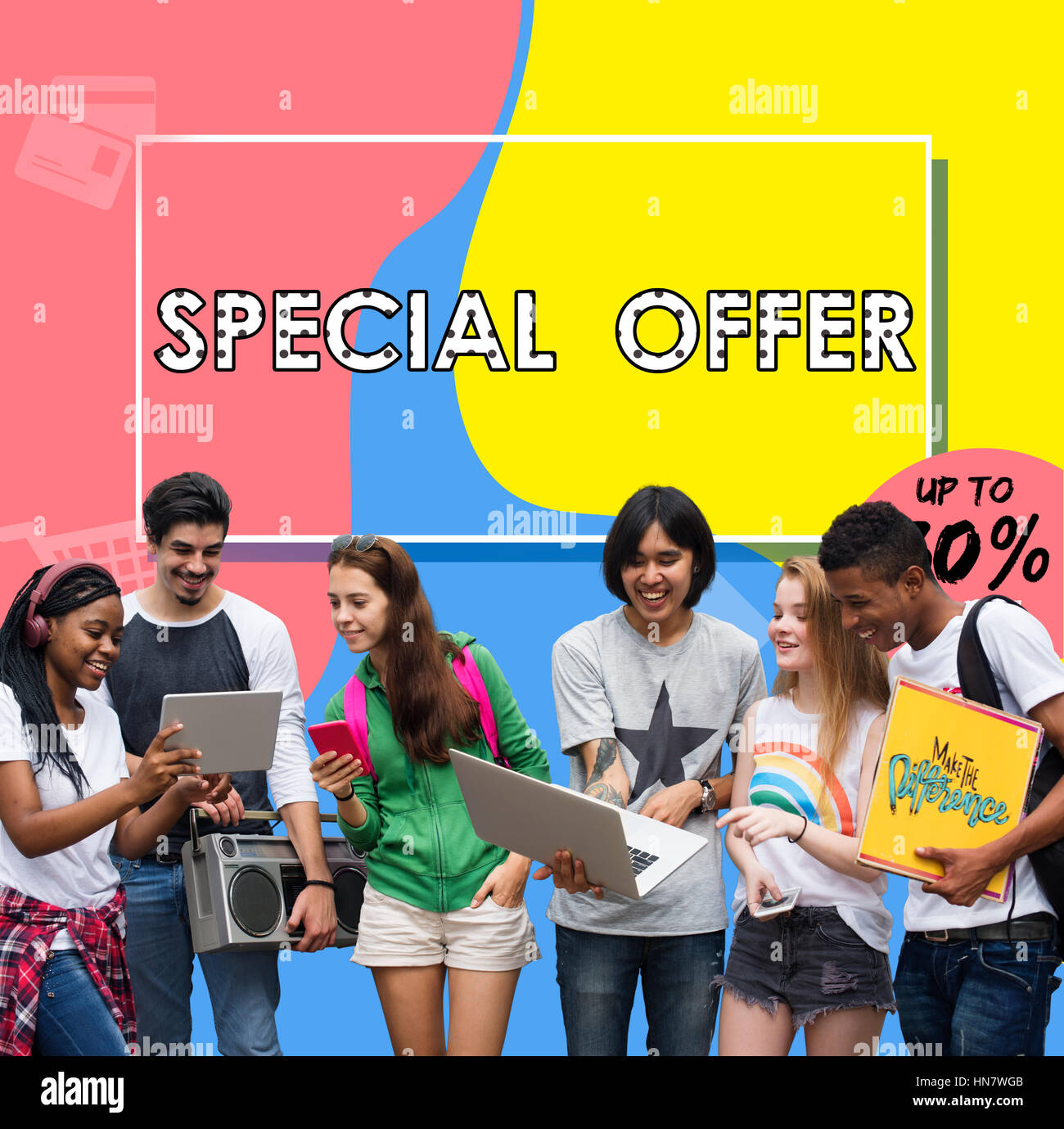 Online shopping promotion sale interface Stock Photo - Alamy
