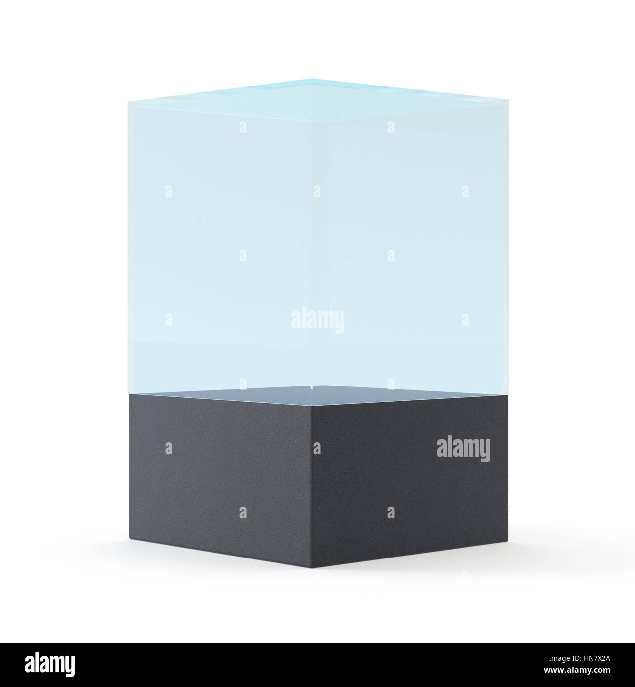 display case. 3d render. isolated on gray background Stock Photo - Alamy