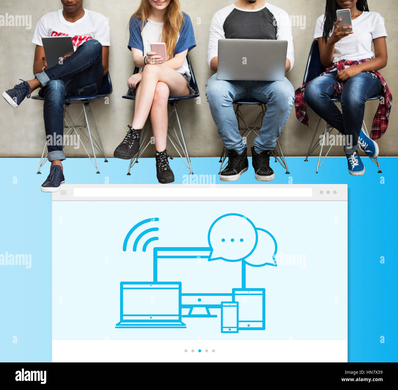 Technology Digital Evolution Innovation Internet Concept Stock Photo ...