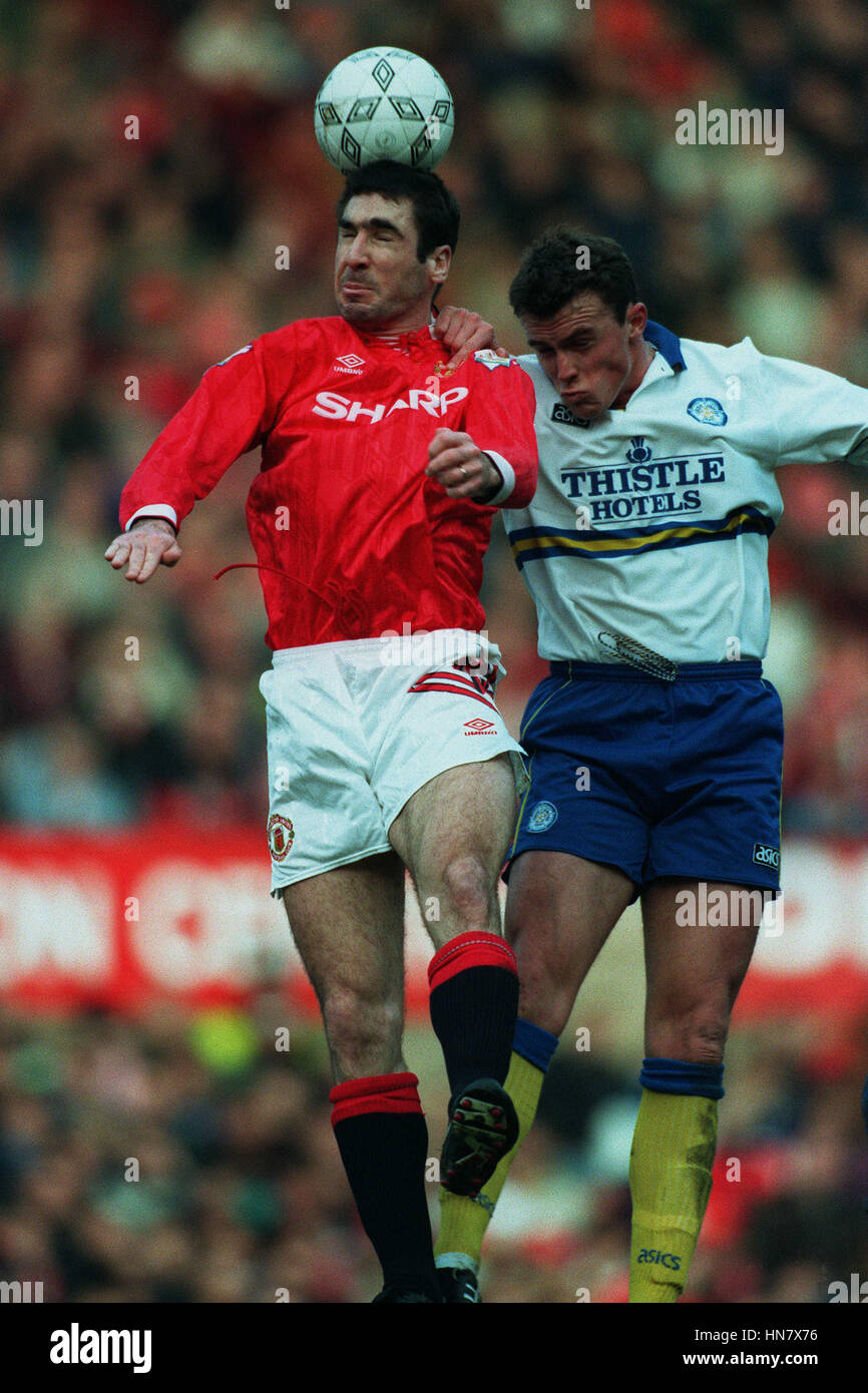 ERIC CANTONA & JON NEWSOME MANCHESTER UTD V LEEDS UNITED 14 January ...