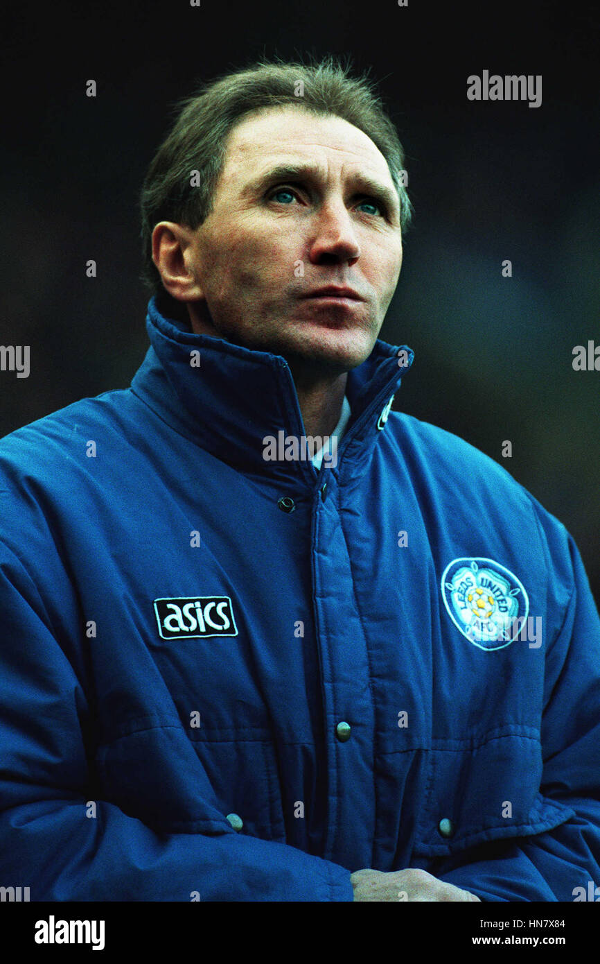 HOWARD WILKINSON LEEDS UNITED FC MANAGER 14 January 1994 Stock Photo ...