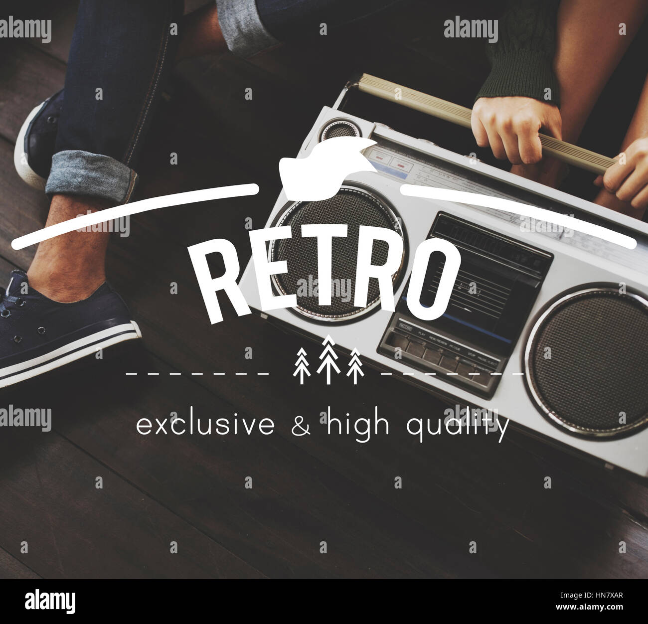 Retro Vintage Vector Graphic Concept Stock Photo - Alamy