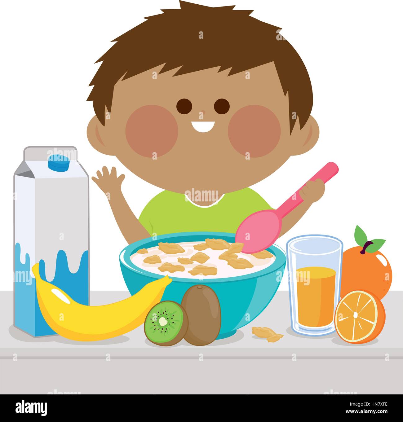 Eat Cereal Clipart