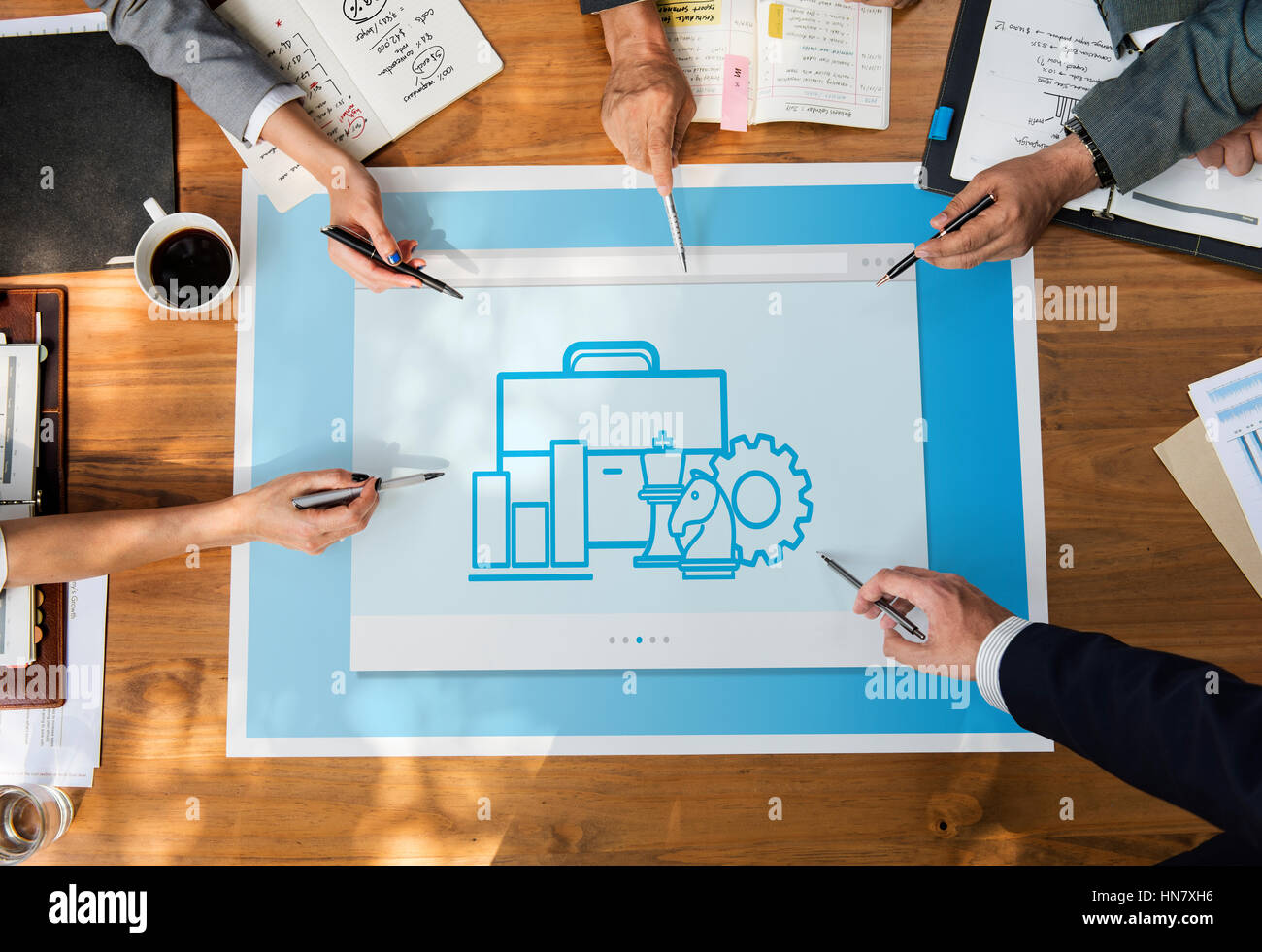 Strategy Knight Chart Icon Concept Stock Photo - Alamy