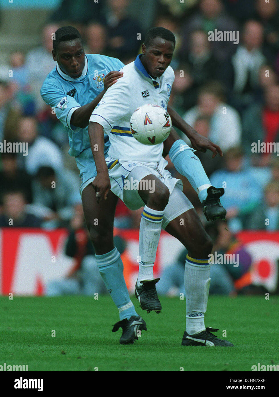 STEVE MORGAN & PHIL MASINGA COVENTRY V LEEDS UNITED 19 September 1994 ...