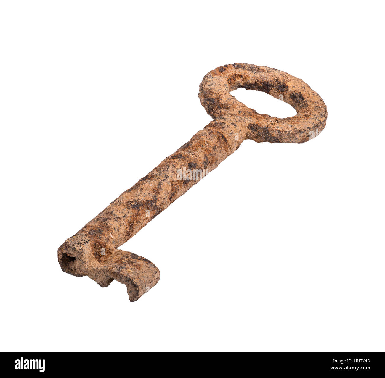 Small rusty key isolated on white Stock Photo - Alamy