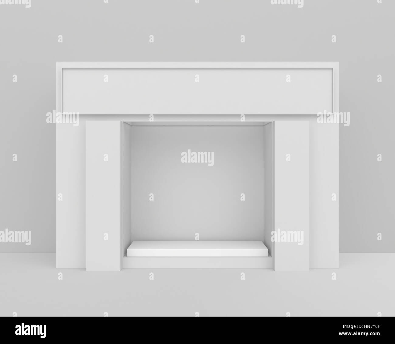 Front view of shop exterior design with pedestal Stock Photo - Alamy