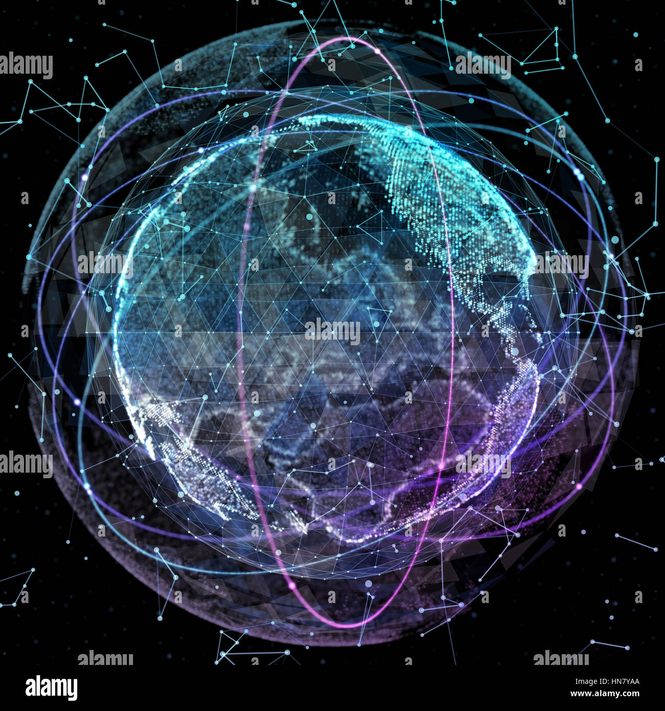 Global network technologies Stock Photo - Alamy