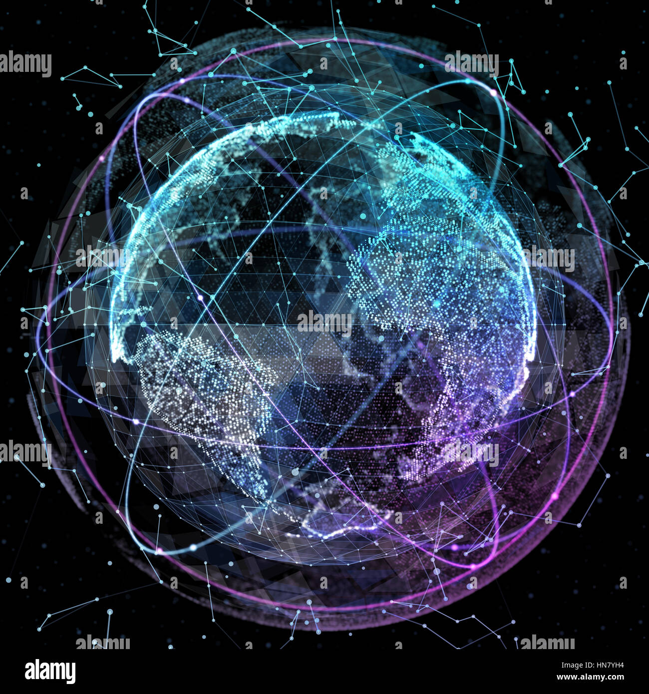 Digital World. Computer graphics made Stock Photo - Alamy