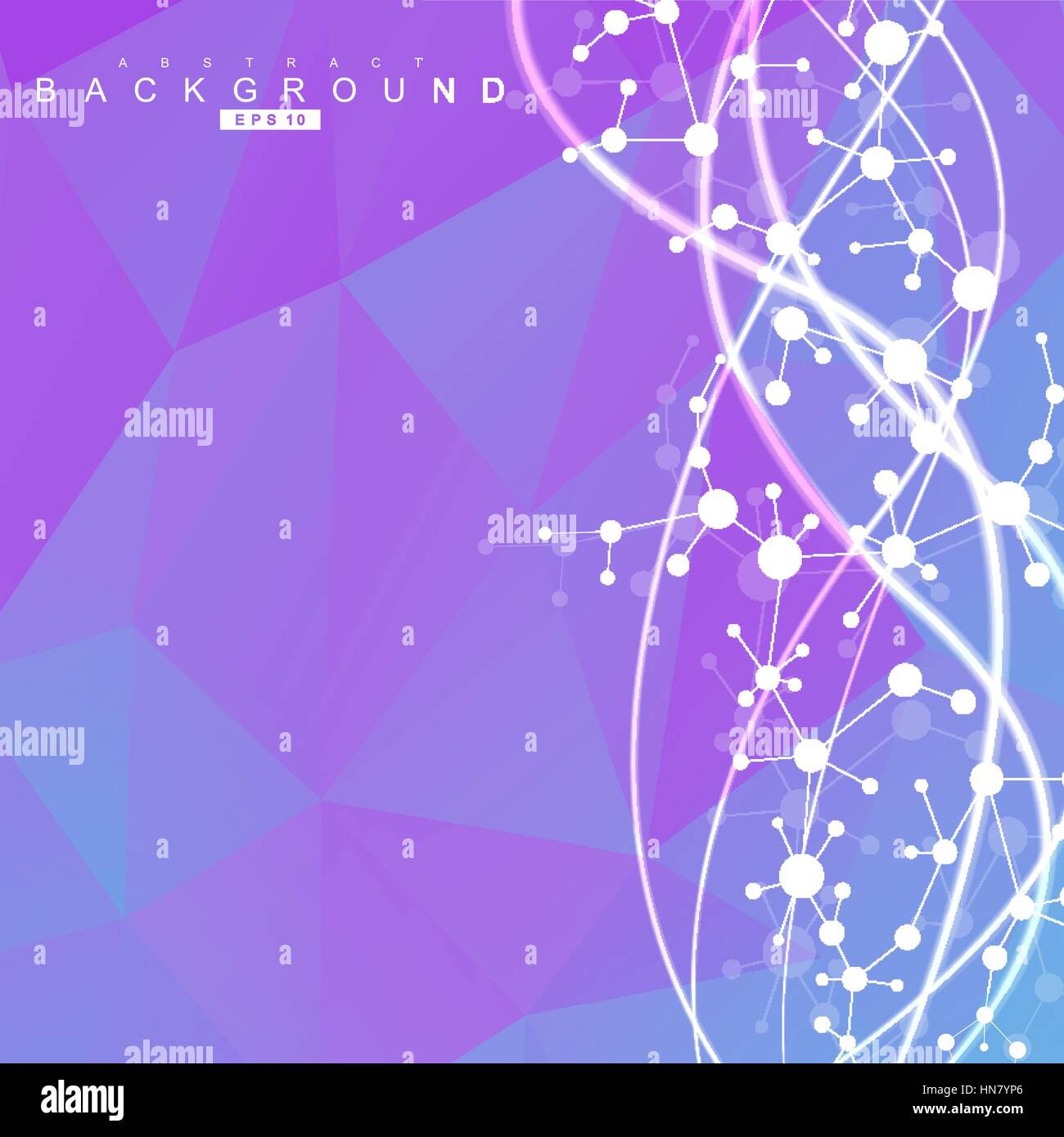 Structure molecule and communication. Dna, atom, neurons. Scientific ...