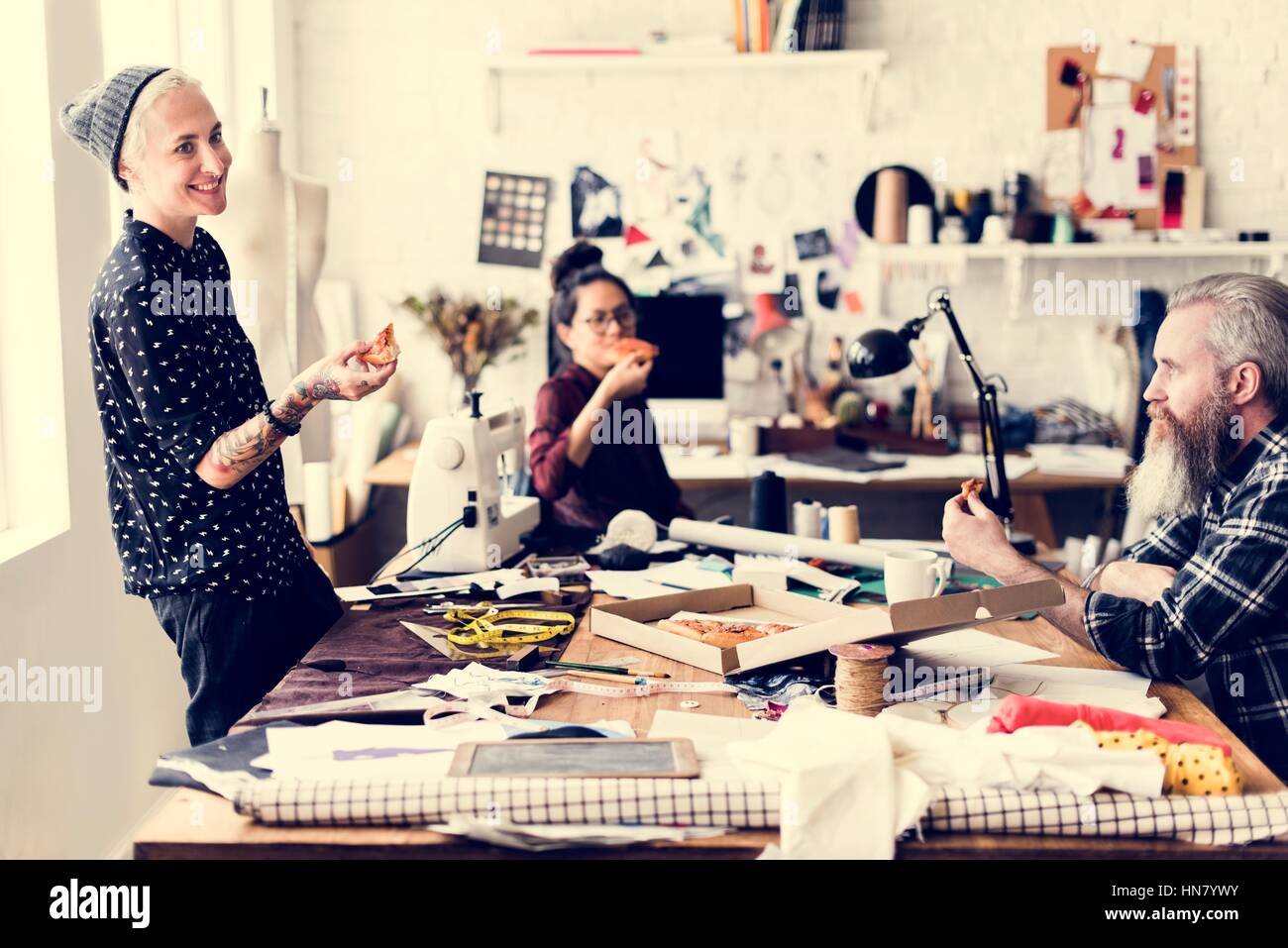 Fashion Designer Stylish Showroom Concept Stock Photo - Alamy