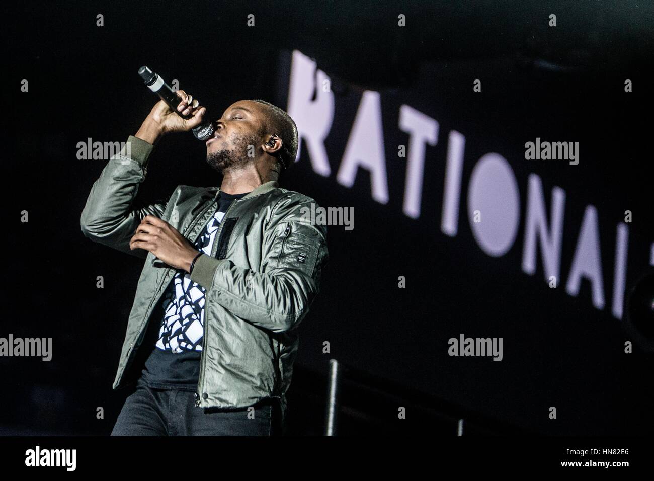 Assago, Italy. 7th Feb, 2017. Rationale performs live at Mediolanum ...