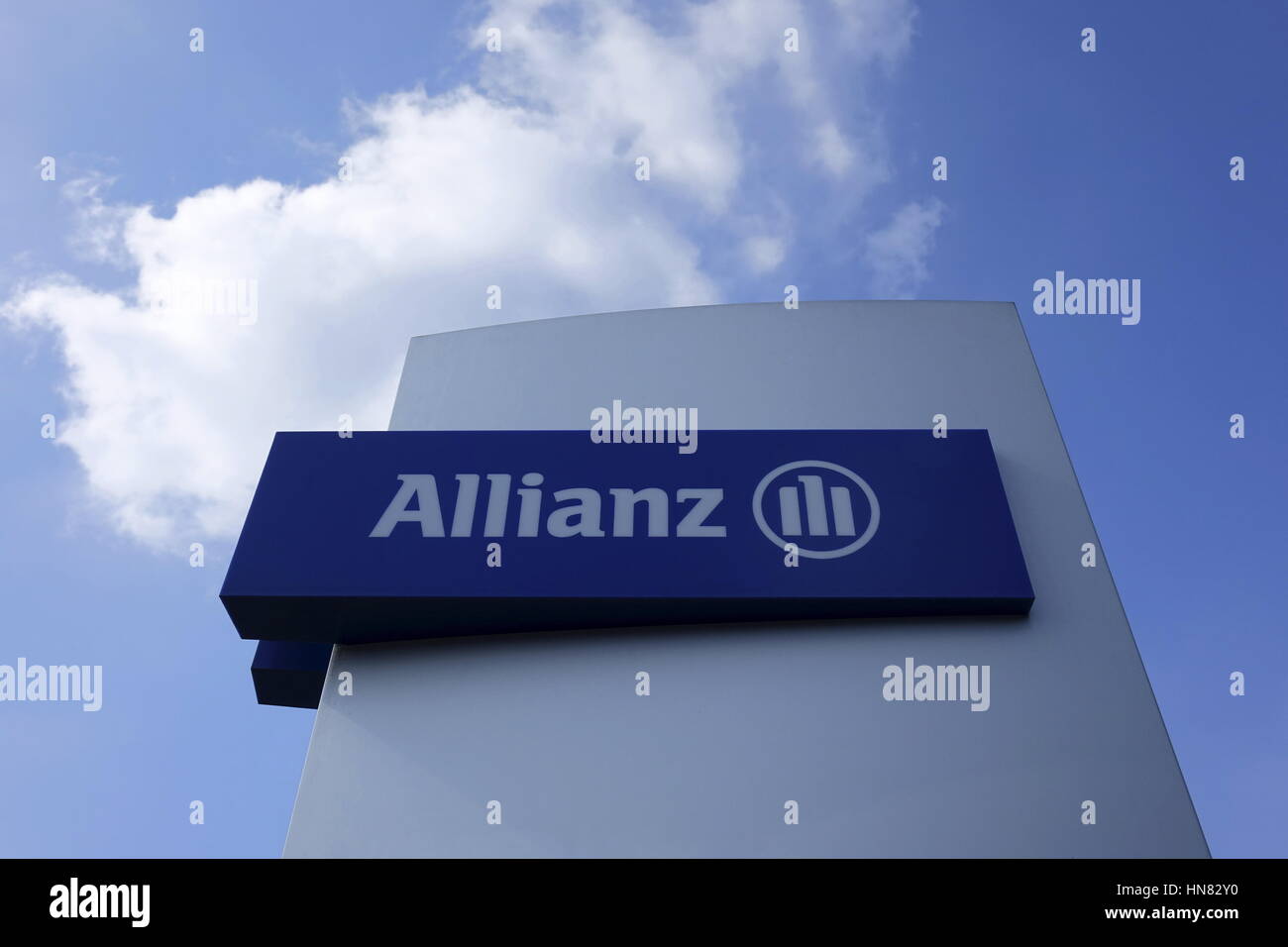 Wiesenburg, Germany. 09th Mar, 2016. Logo - Allianz Insurance Company ...