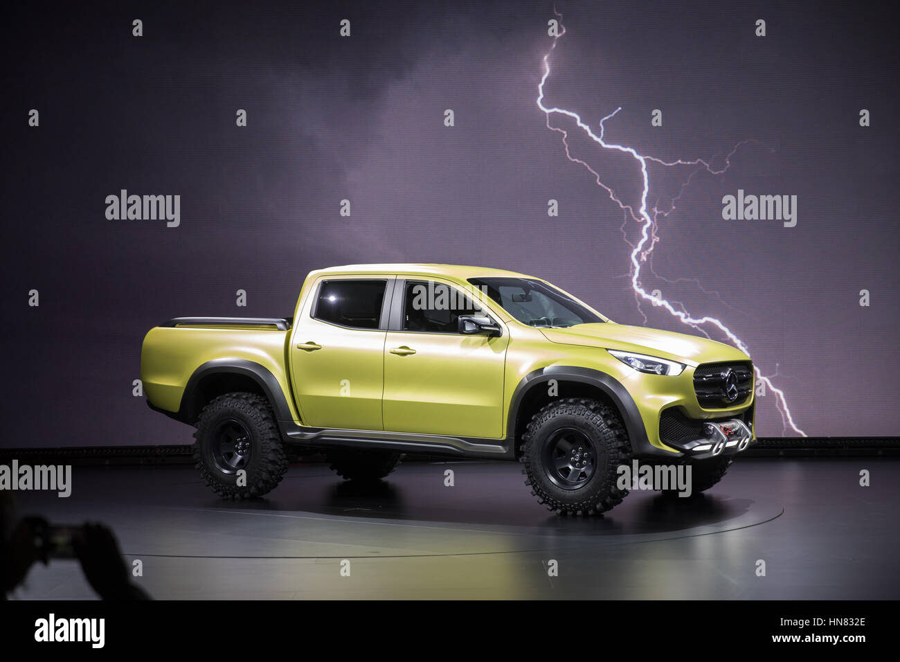 A concept vehicle, type Mercedes-Benz Concept X-Class, of the ...