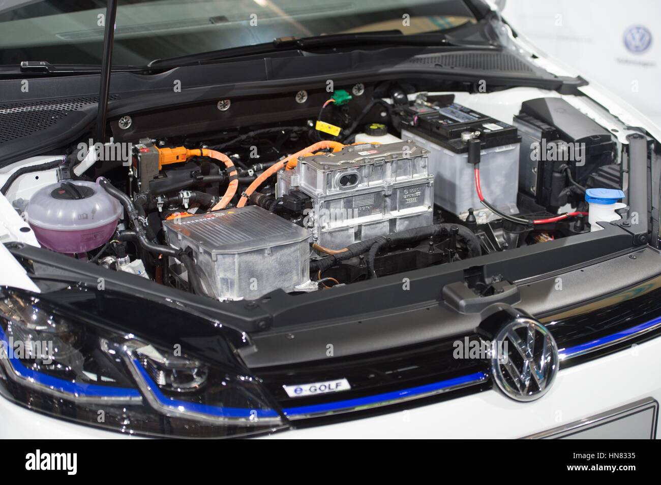 The motor of the VW E-Golf in Dresden, Germany, 17 November 2016. The ...