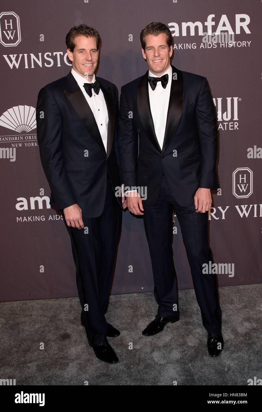 New York, NY, USA. 8th Feb, 2017. Cameron Winklevoss, Tyler Winklevoss ...