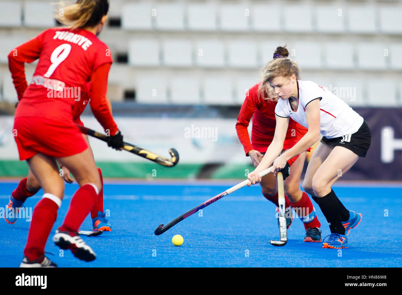 Valencia, Spain. 9th February 2017. Skoraszewska during the match ...