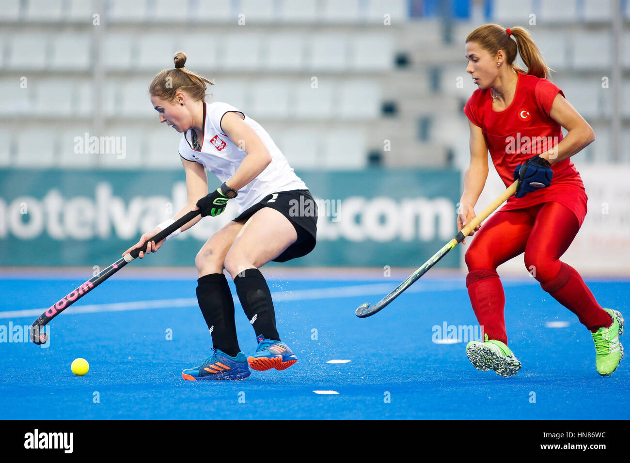 Valencia, Spain. 9th February 2017. Skoraszewska during the match ...