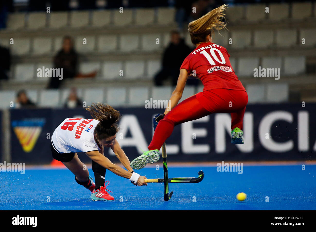Valencia, Spain. 9th February 2017. Rybacha during the match between ...
