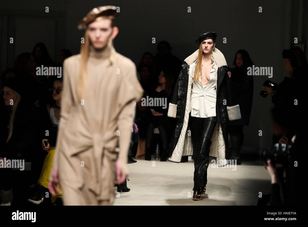 New York, USA. 9th Feb, 2017. Models present creations of Nicholas K ...