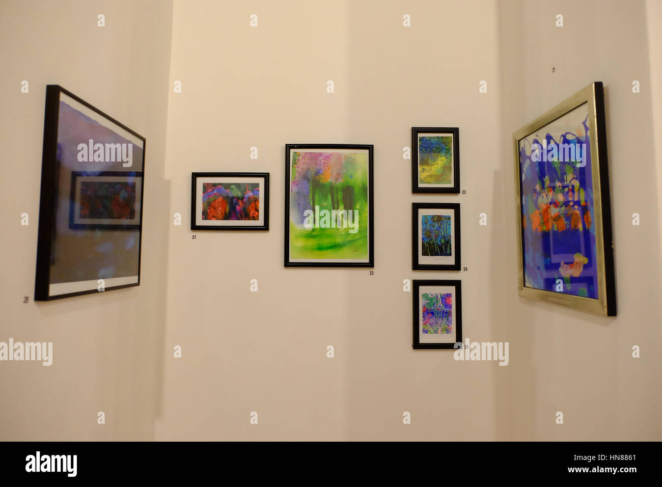 London, UK. 9th Feb, 2017. Molly Parkin, famous Welsh artist ...