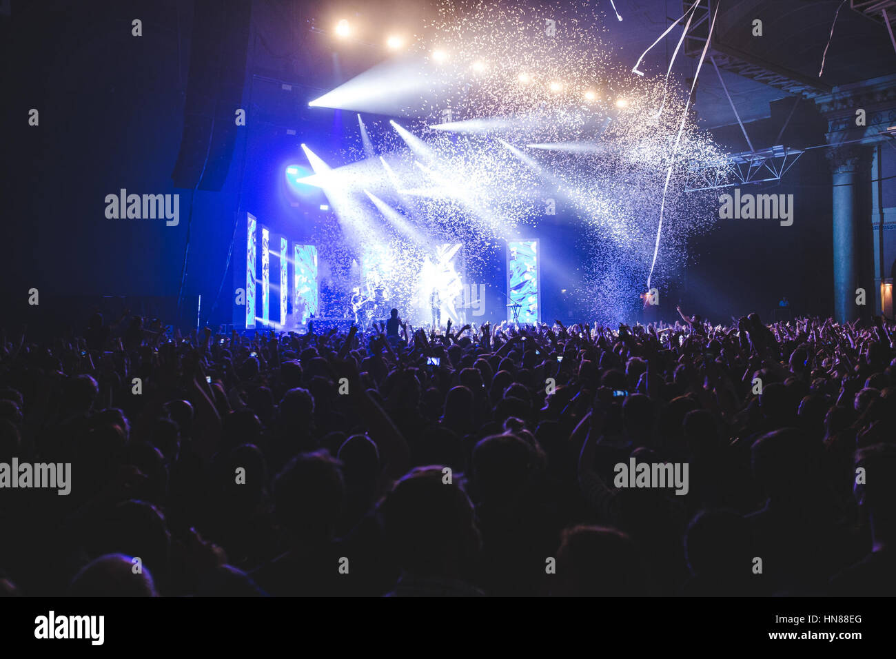London, UK. February 10, 2017 - Alex Trimble, Sam Halliday and Kevin ...