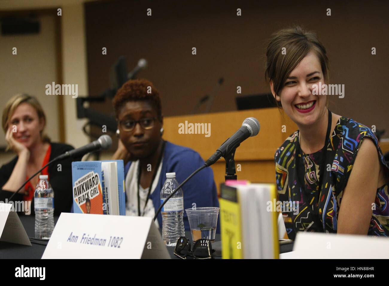 Los Angeles, California, USA. 18th Apr, 2015. Moderator Ann Friedman ...