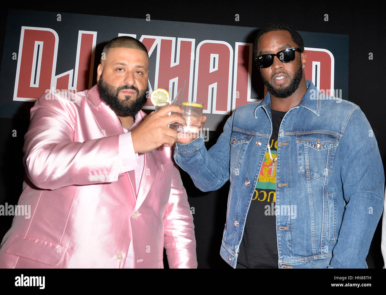 Beverly Hills, Ca. 9th Feb, 2017. DJ Khaled and P. Diddy Combs at the ...