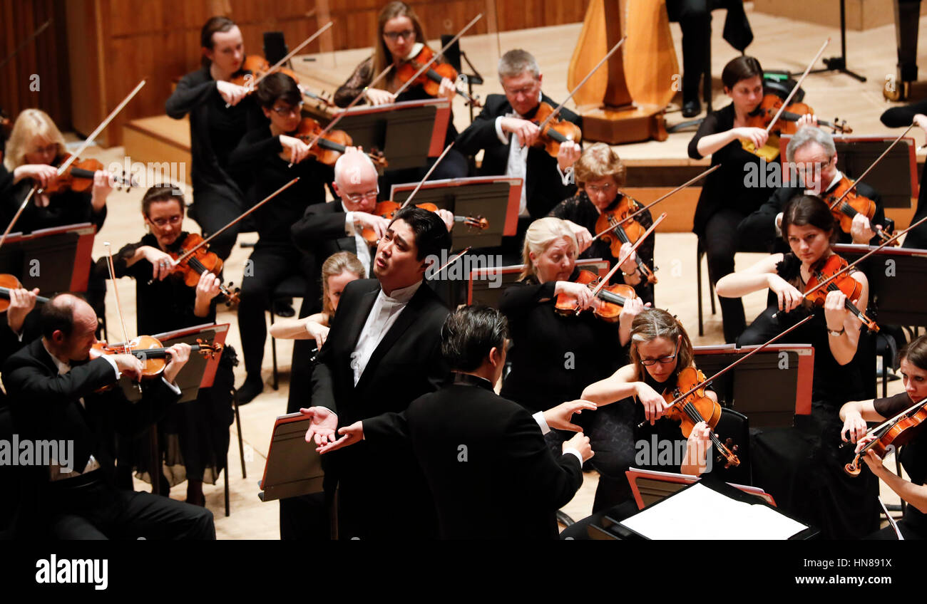 London, UK. 9th Feb, 2017. Photo taken on Feb. 9, 2017 shows a gala ...