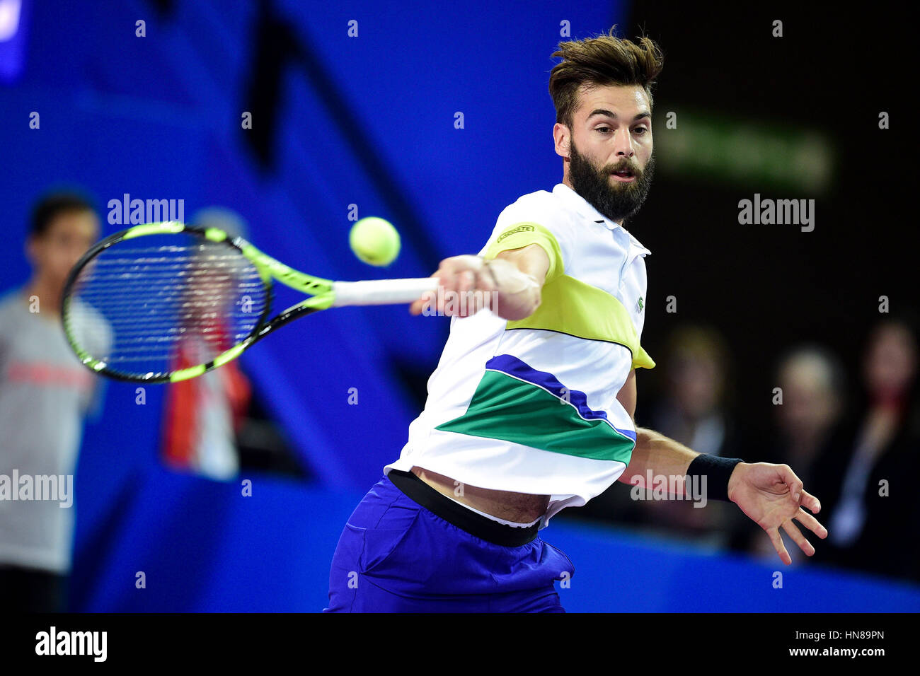 Montpellier, France. 9th February, 2017. Open de Sud ATP tennis ...