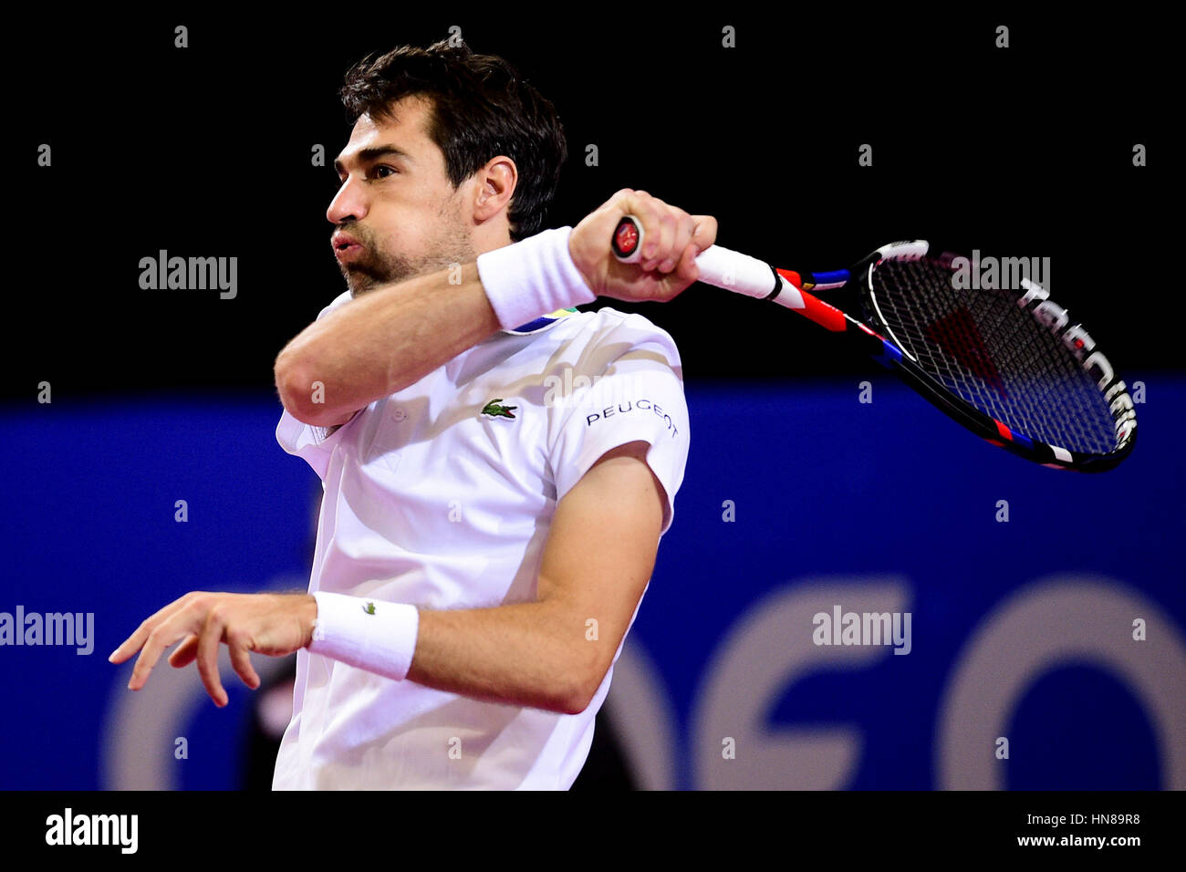 Montpellier, France. 9th February, 2017. Open de Sud ATP tennis ...