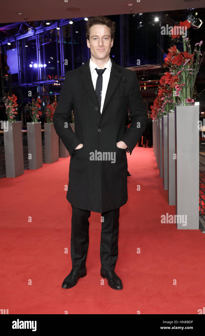 Berlin, Germany. 9th Feb, 2017. Alexander Fehling arrives at the ...