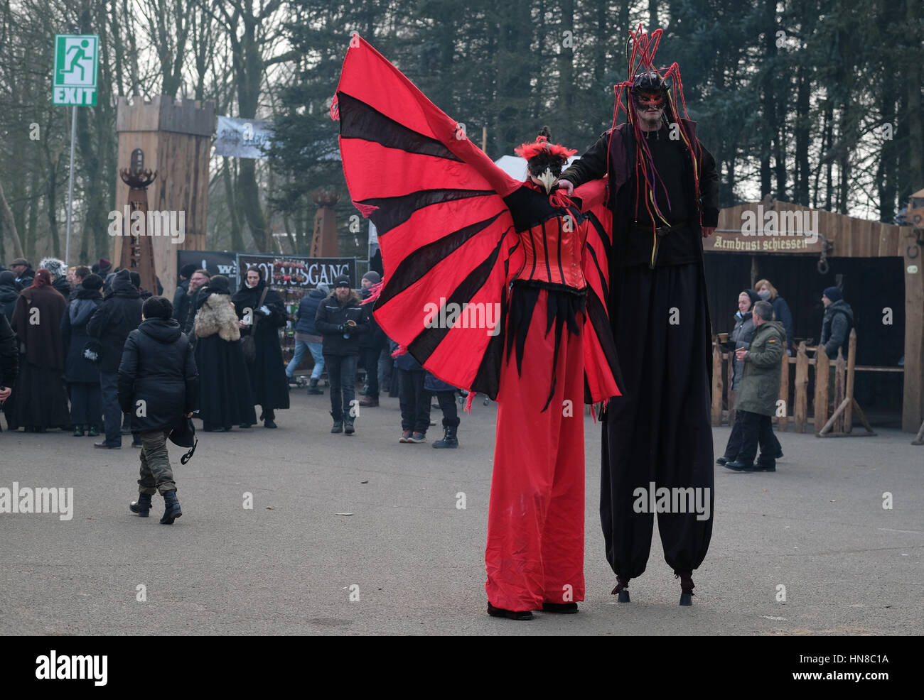 Wacken, Germany. 10th Feb, 2017. Street artists at the Wacken Winter ...