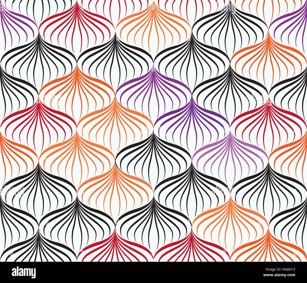 Abstact vector seamless pattern Floral oriental geometric line texture ...