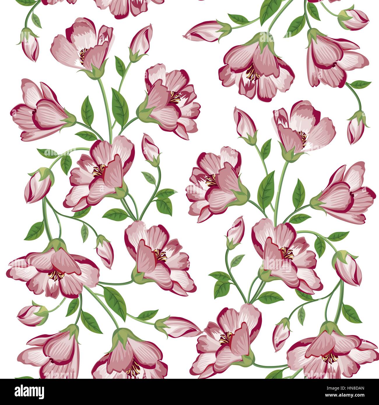 Floral seamless pattern. Flower background. Floral tile spring texture ...