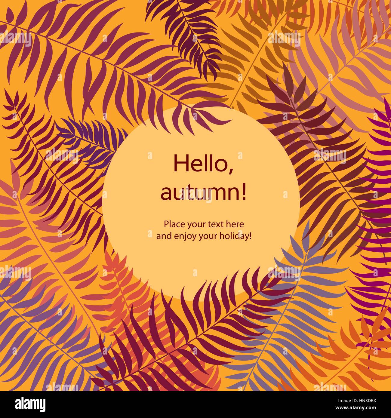 Autumn background with leaves. Back to school leaf border wirh copy ...