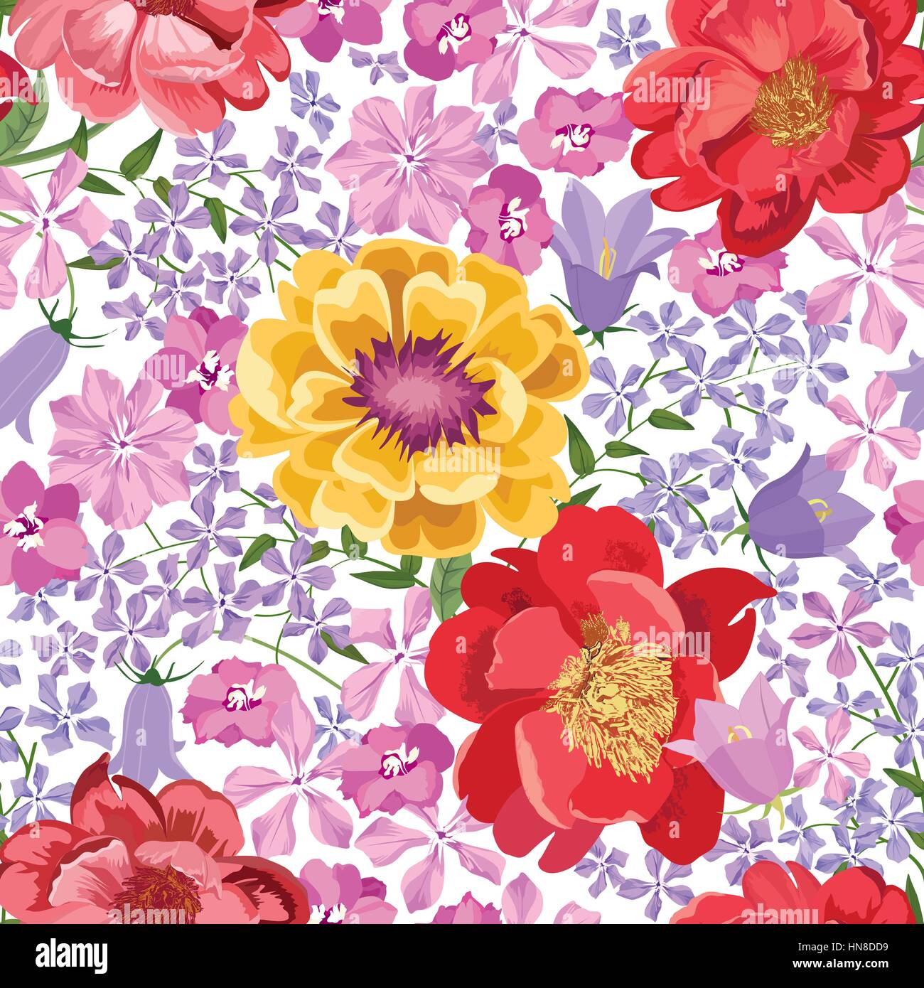 Floral seamless pattern. Flower background. Floral tile spring texture ...
