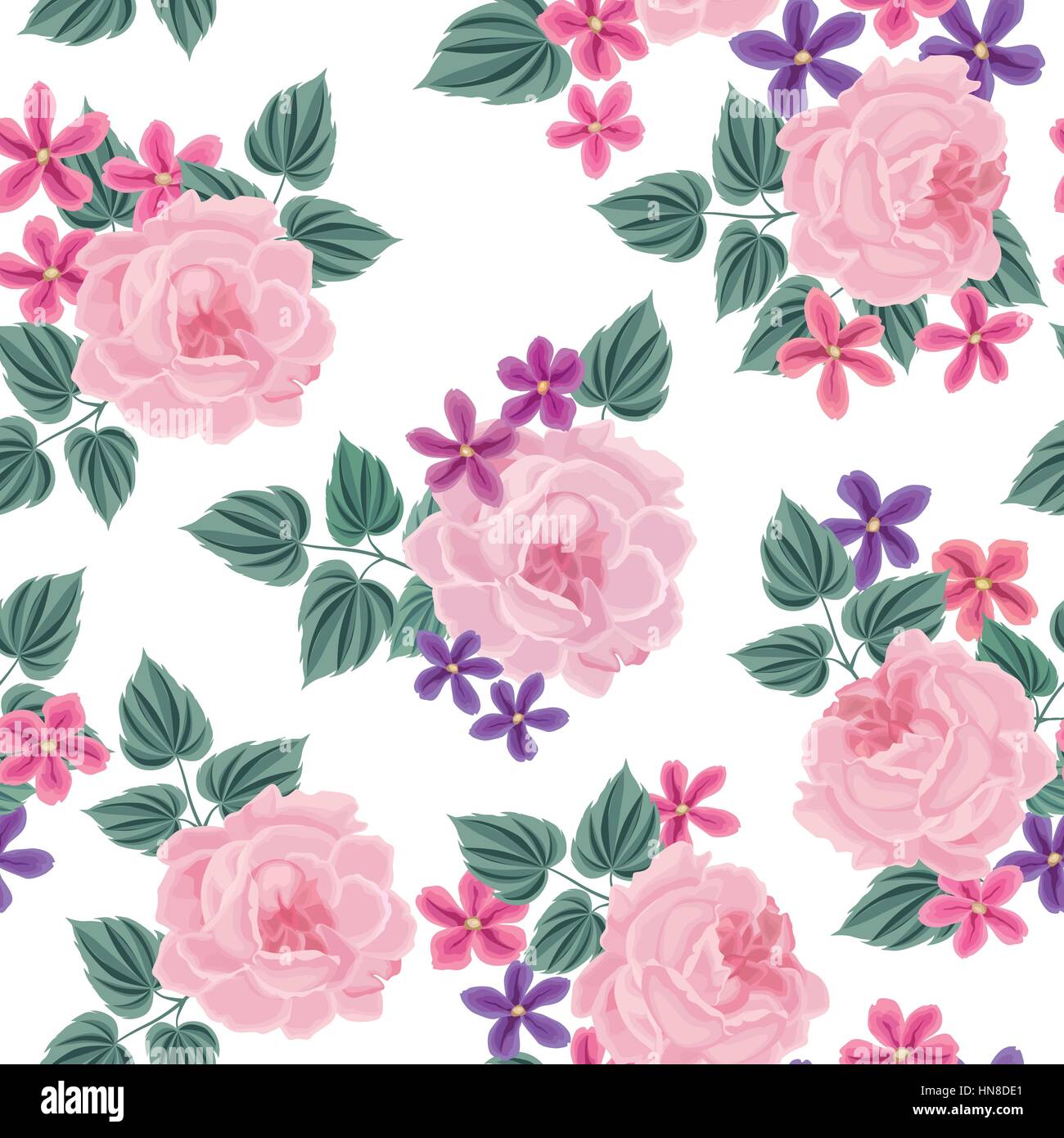 Floral seamless pattern. Flower background. Floral tile spring texture ...